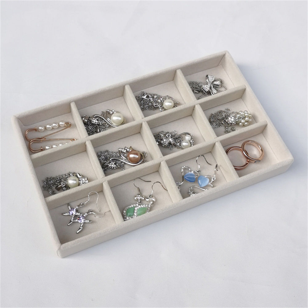Wholesale Velvet Fabrics Jewelry Storage Display Trays Stackable ...