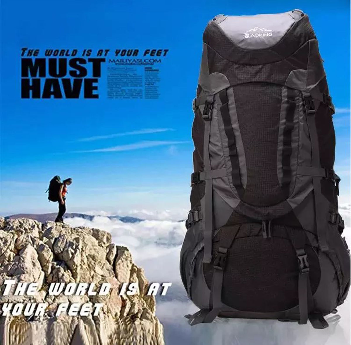 Buy Wholesale China Wholesaler Nylon Outdoor Travel Trekking Backpack ...