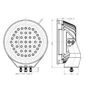 Emark R10 135w 10800 Lumen Spot Beam Cree Led Work Light, Led Work ...