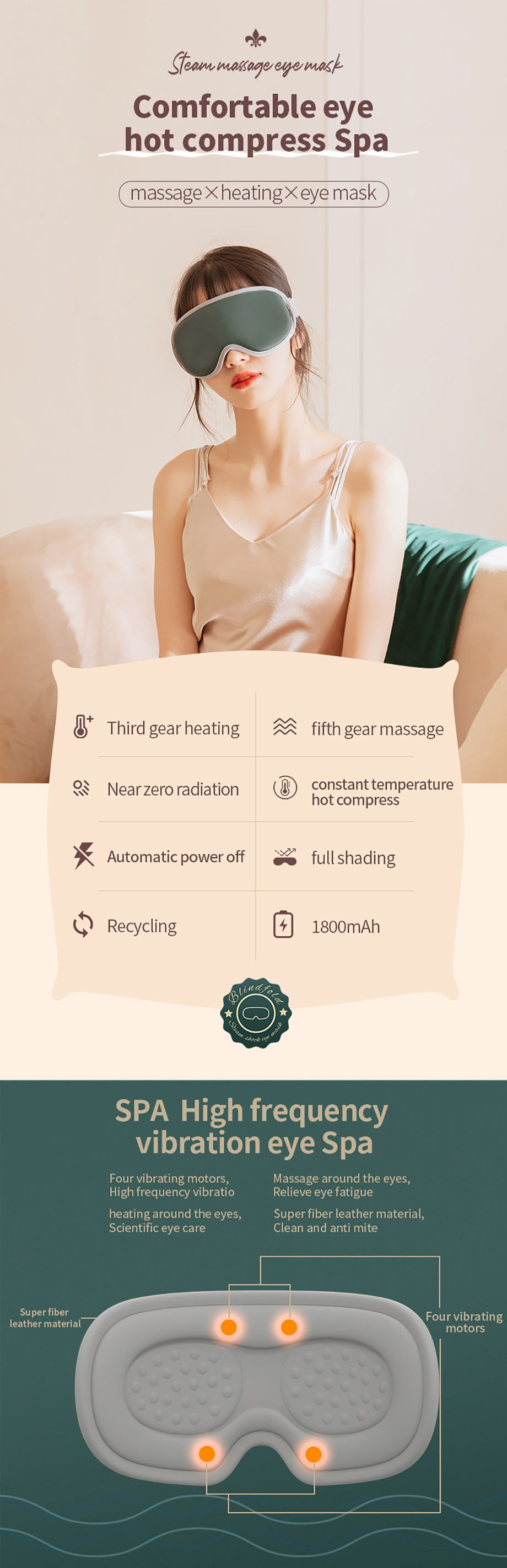 Buy Wholesale China Eye Massager Vibration With Heat Hot Cold ...