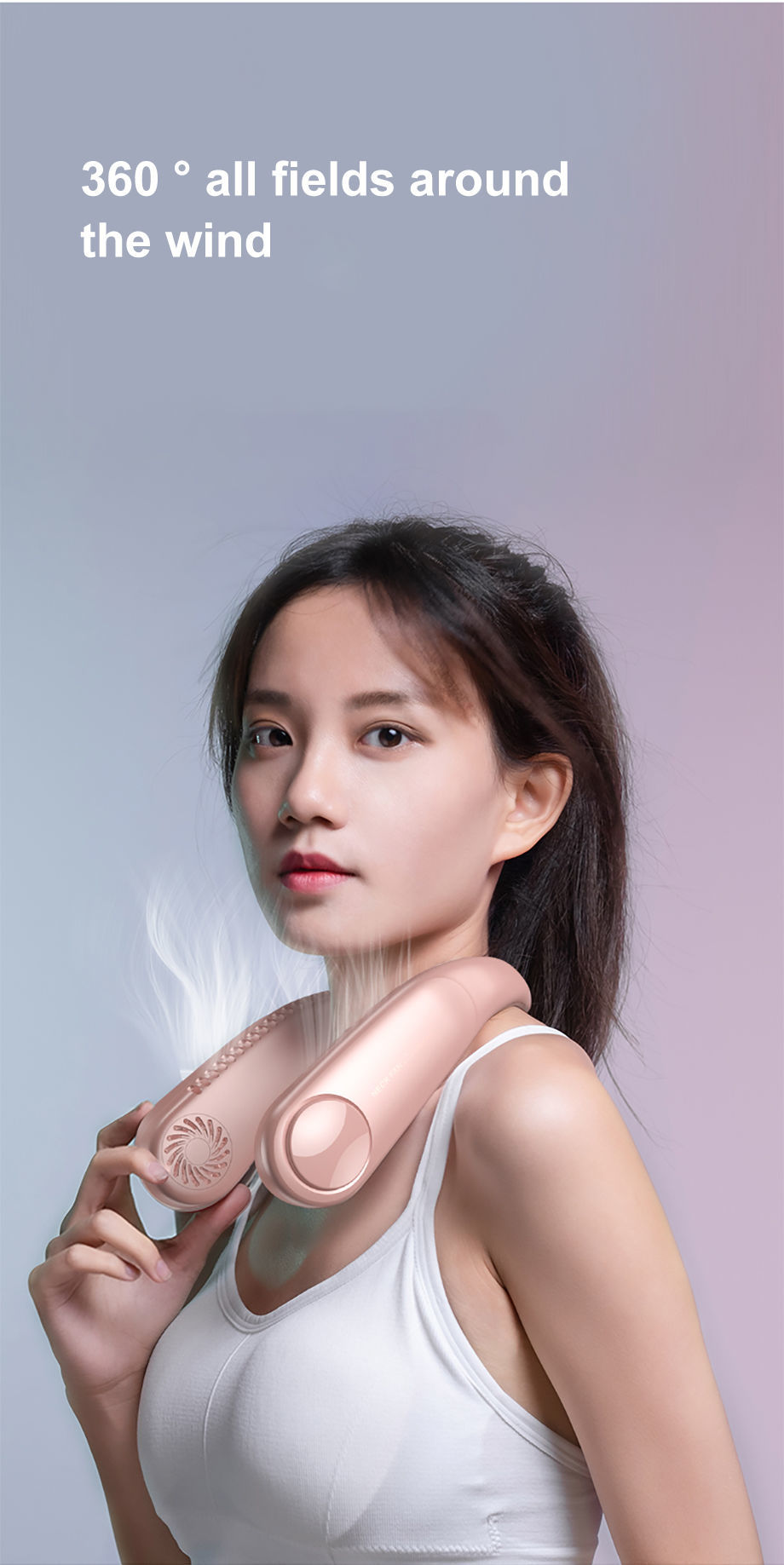 Buy Wholesale China Air Cooling Fan Hanging Neck Fan Portable Outdoor ...