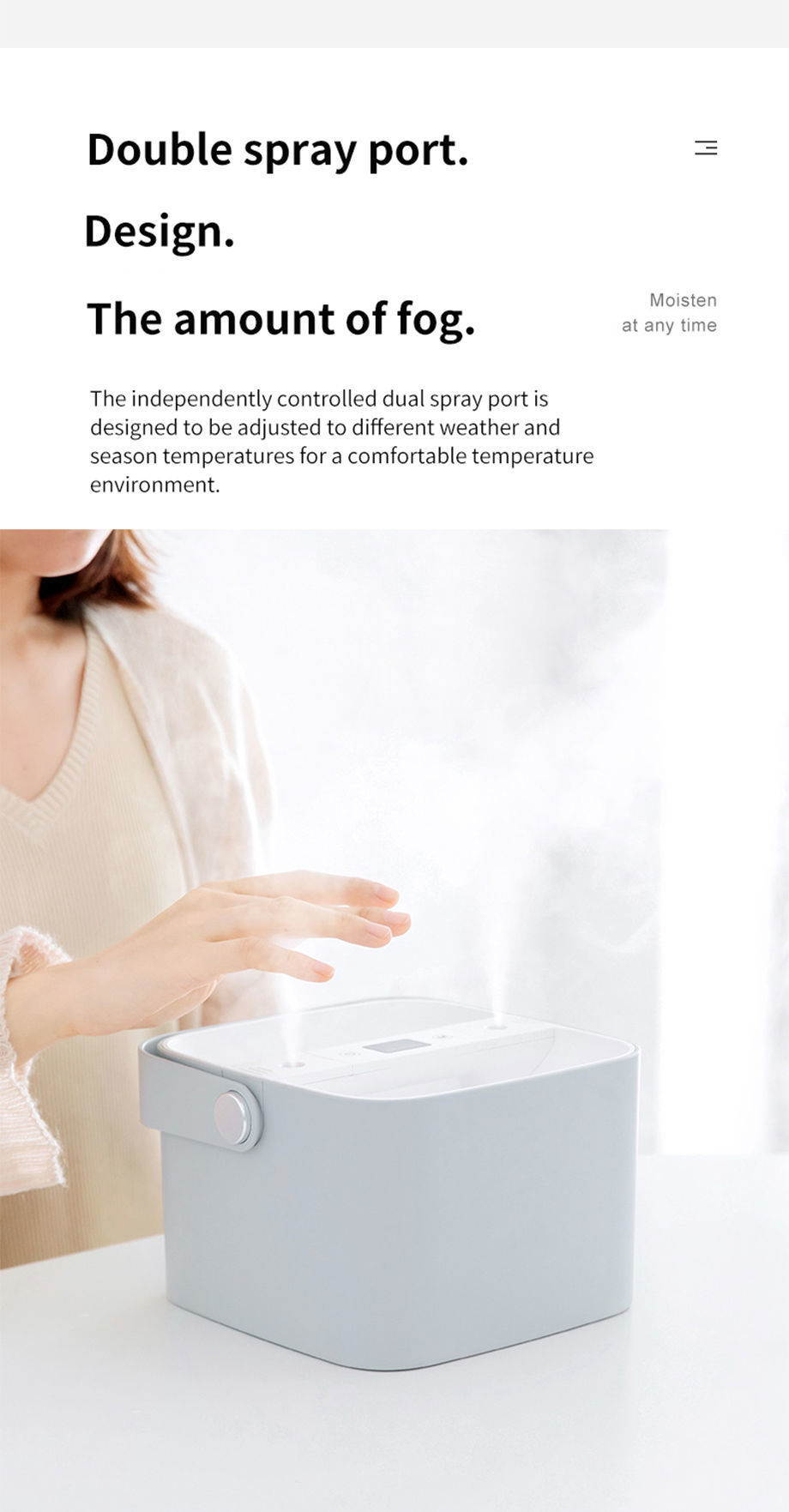 Buy Wholesale China 4000mah Air Humidifier With Lcd Screen 2500ml Large ...