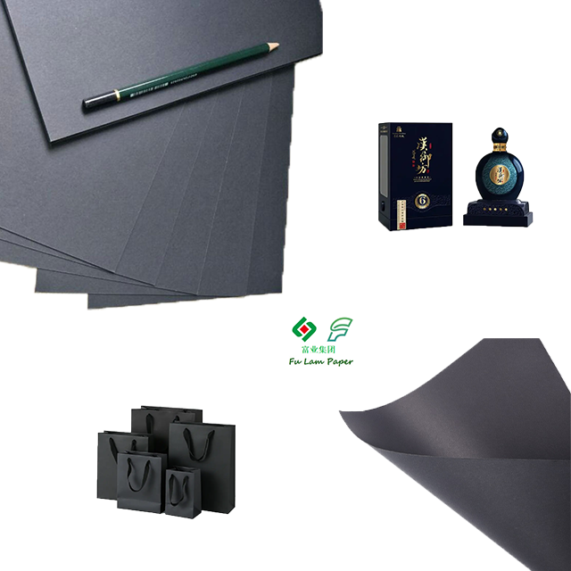 Bulk Buy China Wholesale Laminated Black Cardboard 300gsm Stationery ...