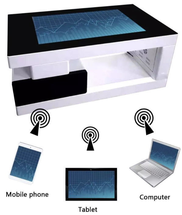 43 Inch Bgc Smart Touch Screen Coffee Table Modern Living Room Coffee ...