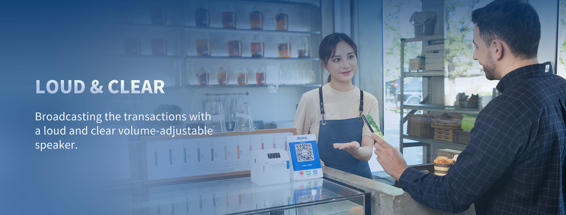 Pos Systems Payment Voice Speaker Sound Box With Qr Code Dynamic Qr ...