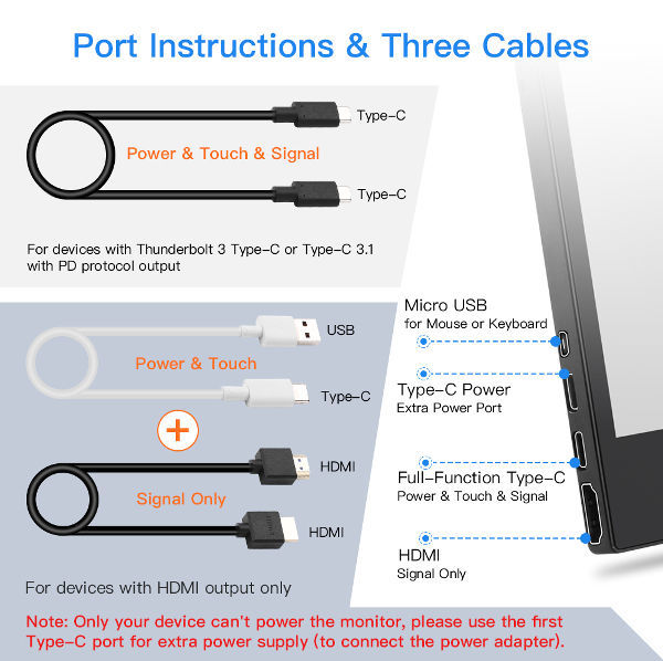 Buy Wholesale China Monitor Portable Touch Screen Monitor 13.3 Inch Usb ...