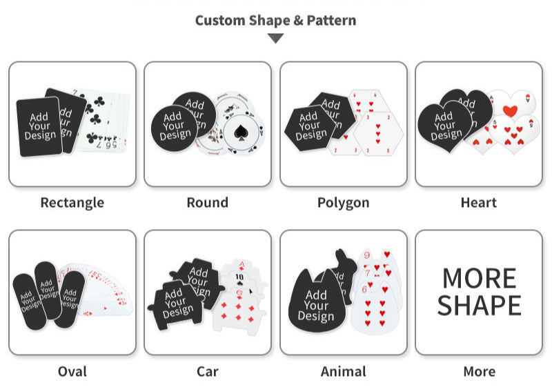 Custom Logo Size Shape Materials Printed Magic Waterproof Deck Paper ...