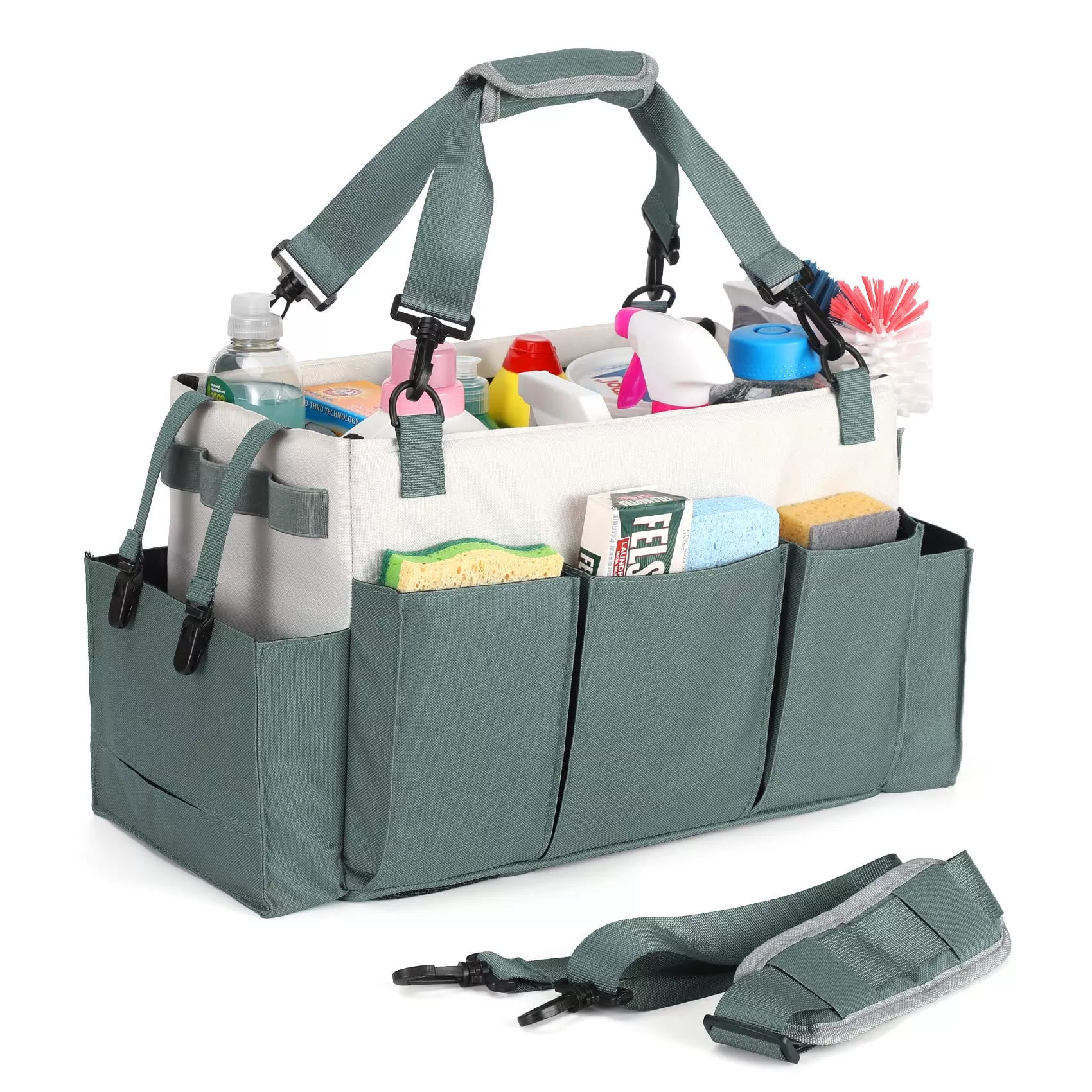 Durable Plumber Garden Tool Bag Canvas Tote Foldable Tool Kits Storage ...