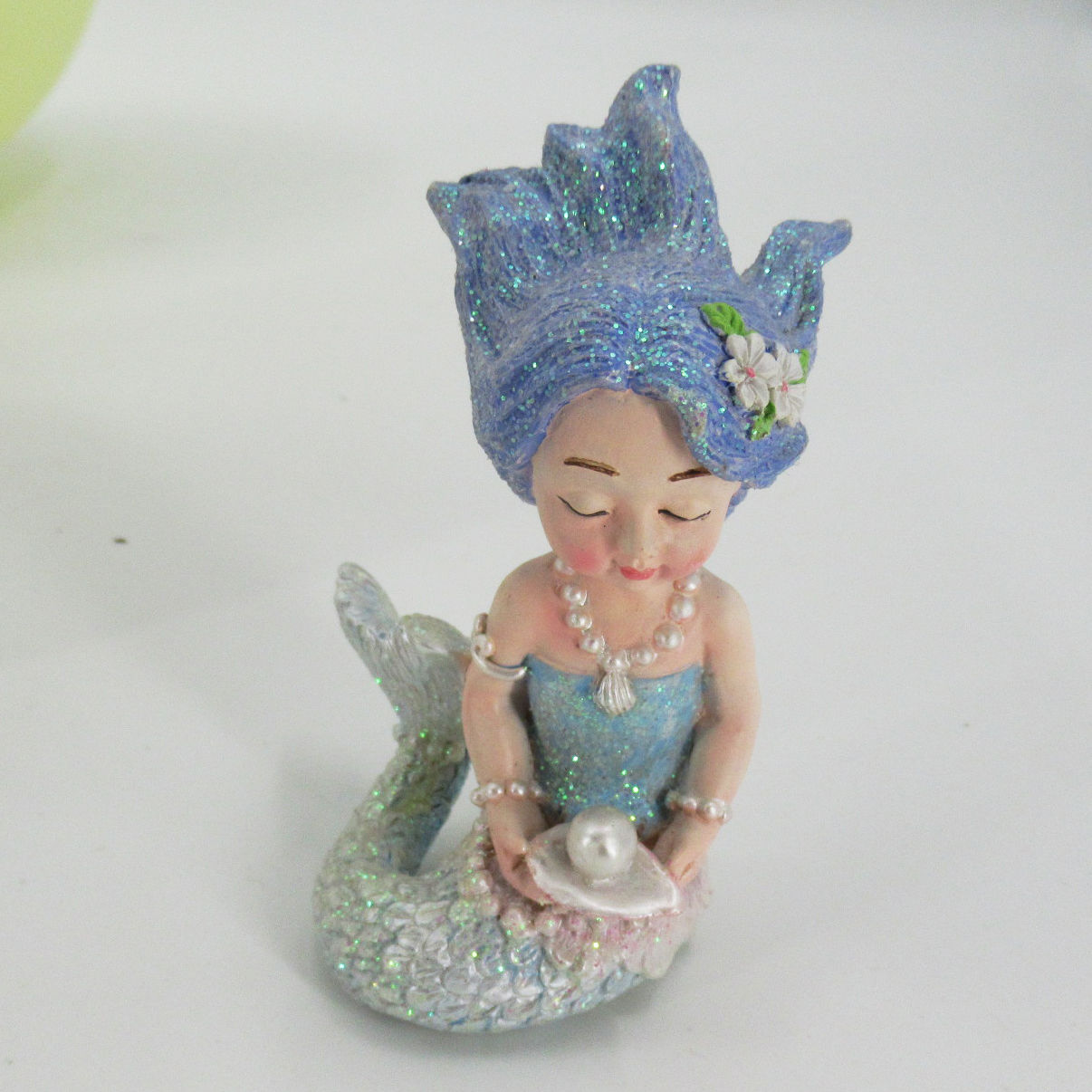 Fairy Mermaid Ornament Resin Craft Decor Listen To The Sea Mermaid ...