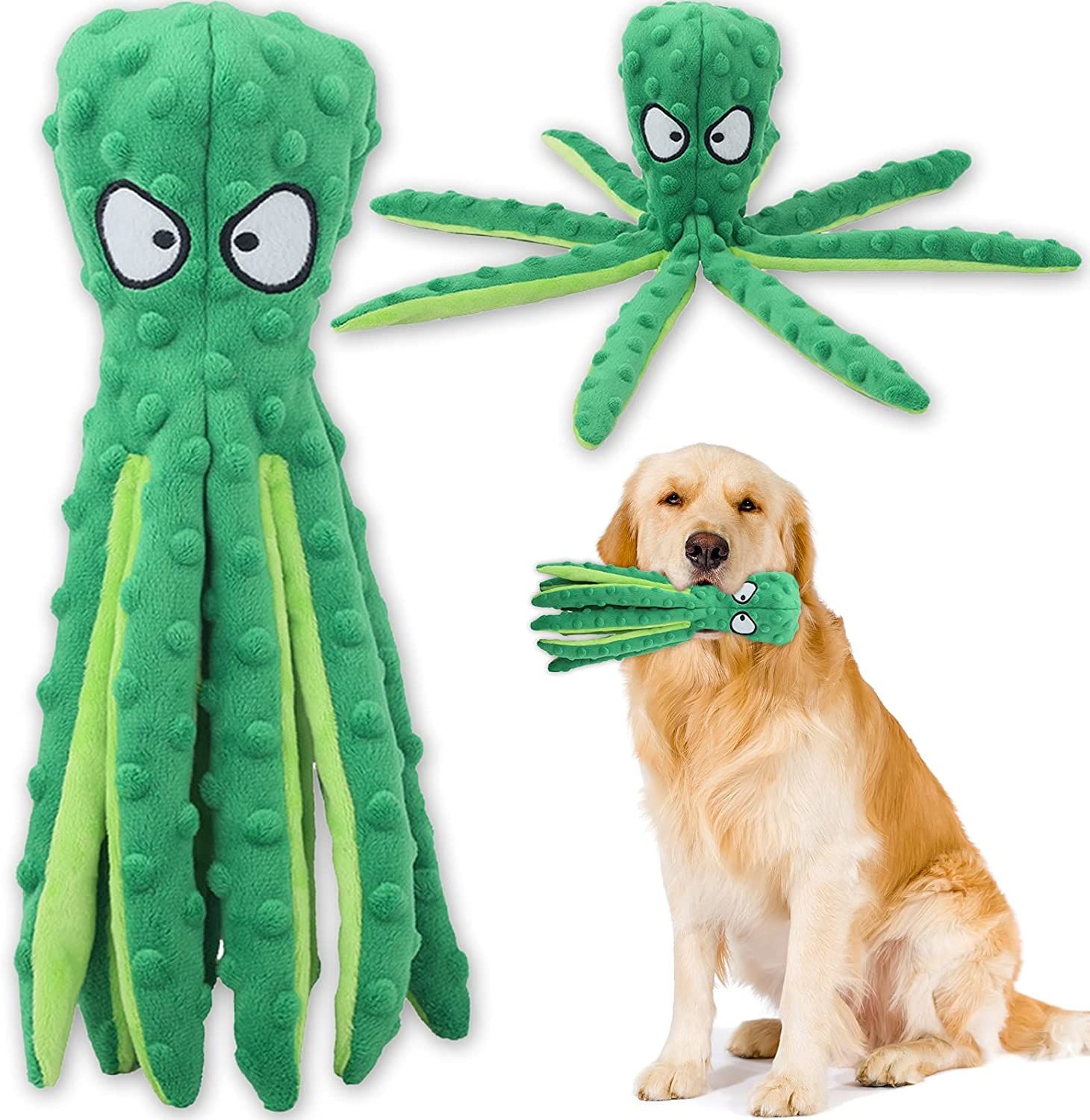 Buy Wholesale China Squeaky Dog Interactive Play Toy Octopus Dog Toy No ...