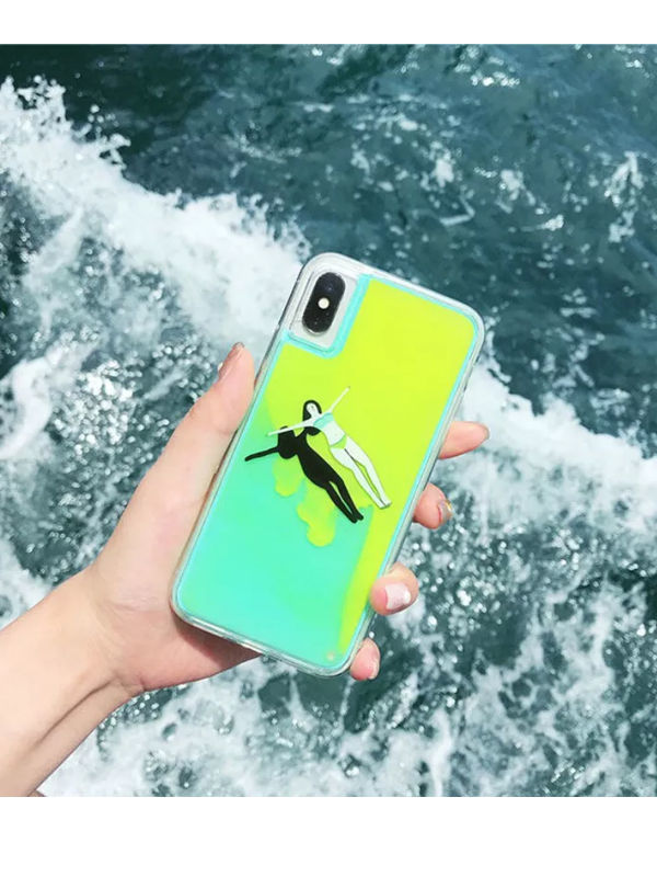 Buy Wholesale China Liquid Phone Case Neon Quick Sand Back Cover ...
