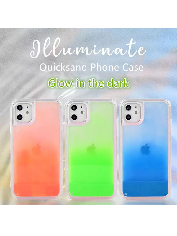 Buy Wholesale China Liquid Phone Case Neon Quick Sand Back Cover ...