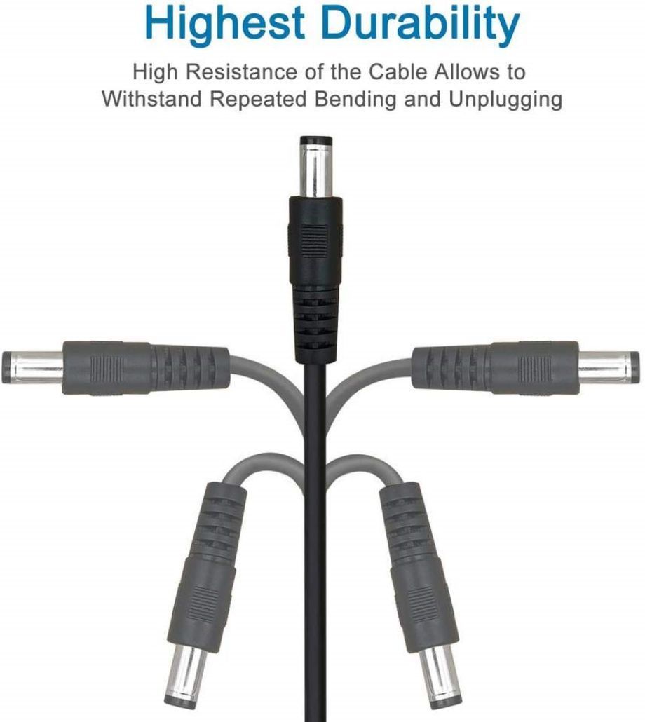 Compre Cable De Extensión Ismart 2,1x5,5 Dc 24v 5,5mm X 2,1mm 1 A 3 ...