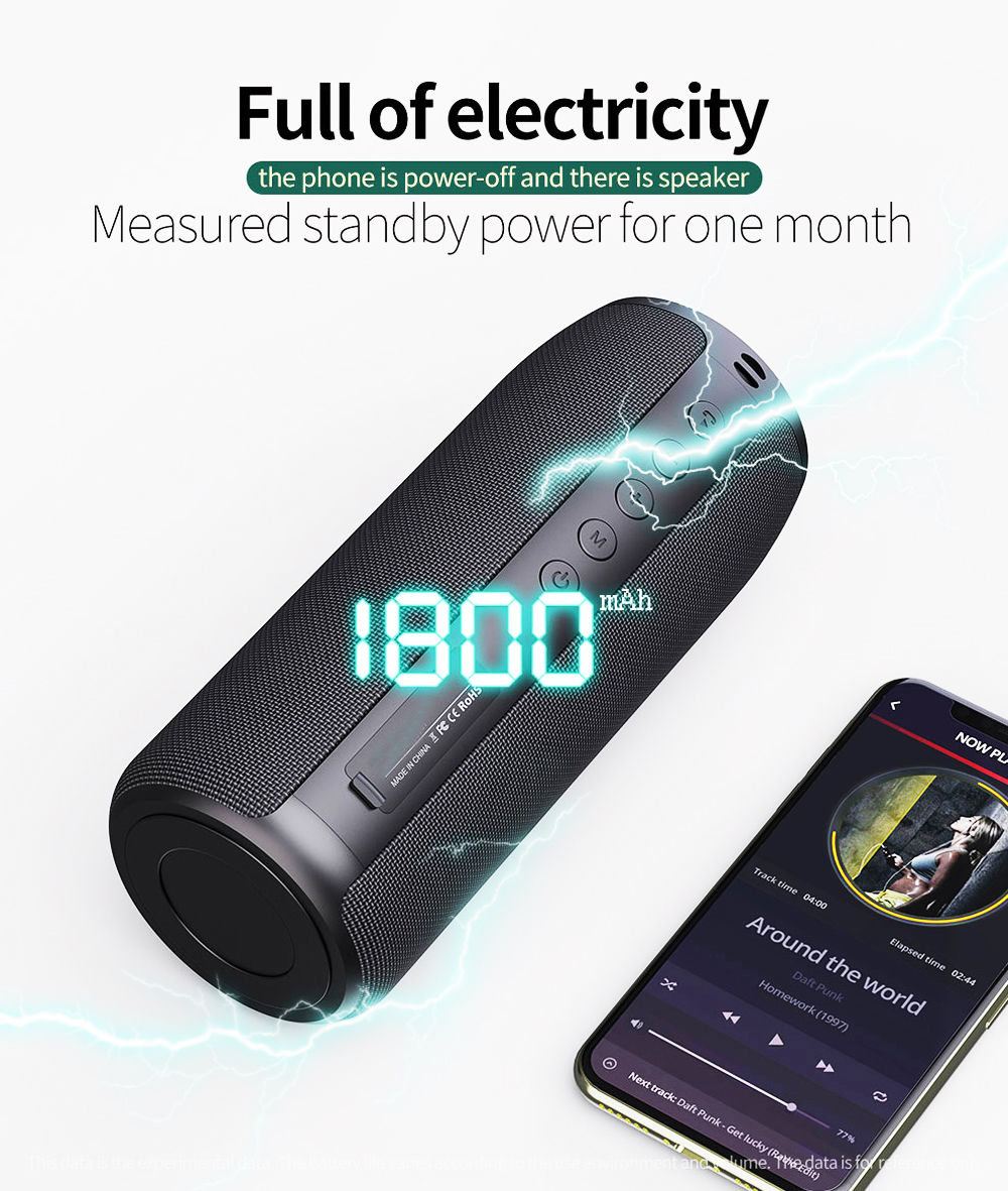 Cheap Portable Bluetooth Speaker, Waterproof Wireless Speaker With Loud ...