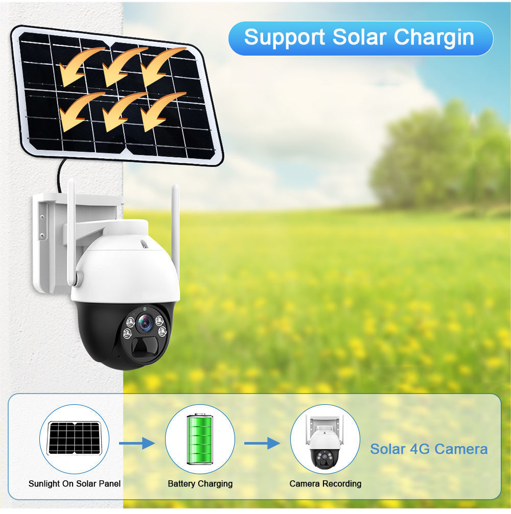 Buy Wholesale China 4g Solar Powered Ip Camera With Solar Panels 3mp ...