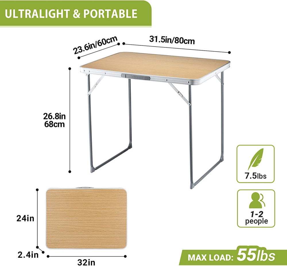 Buy Wholesale China Portable Table Lightweight Foldable With Handle ...
