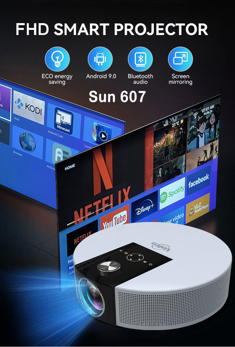 Buy Wholesale China Lcd Projector 1080p 4k Video Projector Big Screen ...