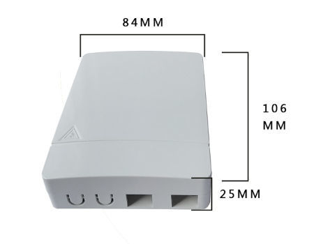 Mini 2 Ports Indoor Fiber Optical Terminal Box Information Faceplate ...