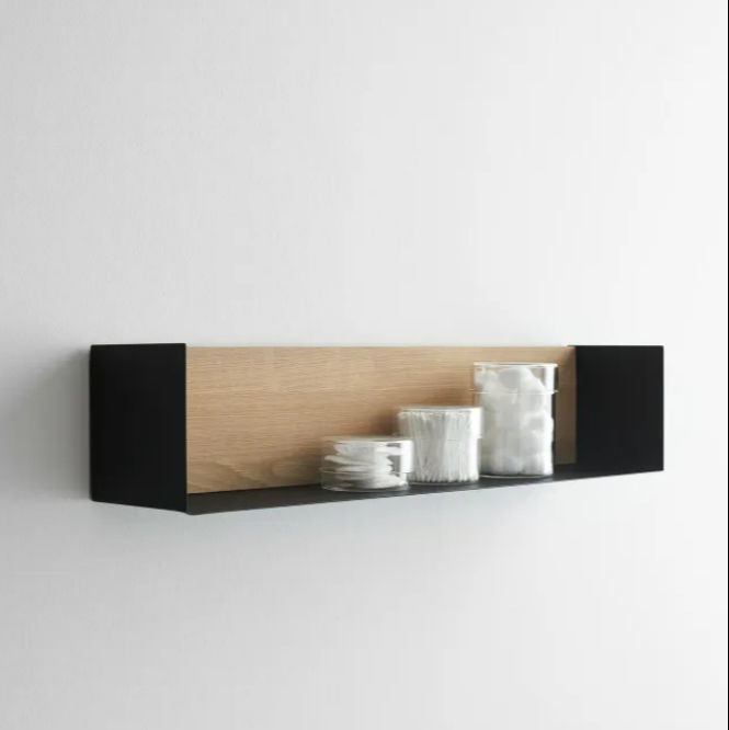 Black Metal Iron Simple U Shape Wall Self - China Wholesale Black Wall ...