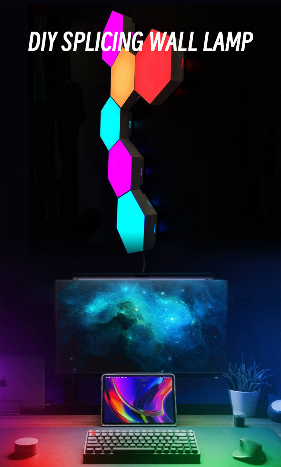 Buy Wholesale China Creative Modular Touch Sensitive Honeycomb White ...