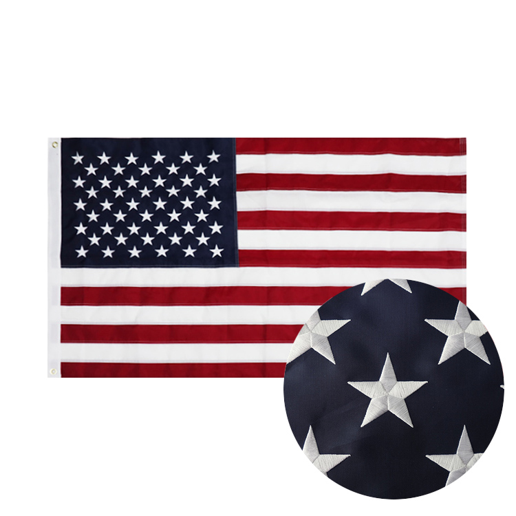 Buy Wholesale China United Flags American Usa Us Flag 3x5 Ft Deluxe Embroidered Stars Heavy Duty ...