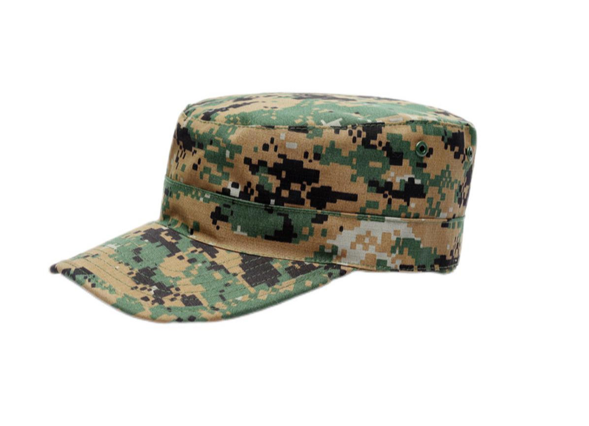 Outdoor Camouflage Tactical Camouflage Training Flat Top Military Cap ...