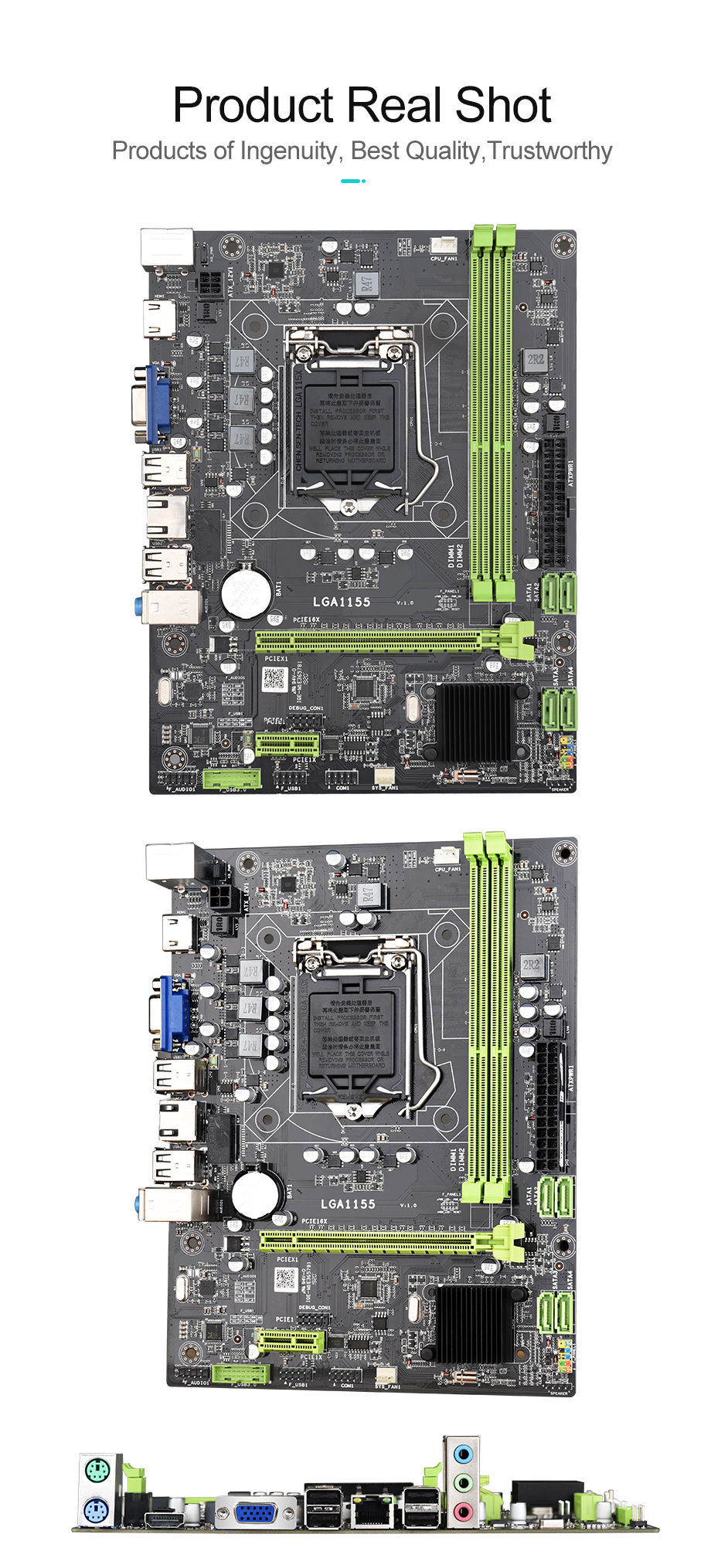 Bulk Buy China Wholesale Intel H61 Chipset Lga 1155 Motherboard With ...