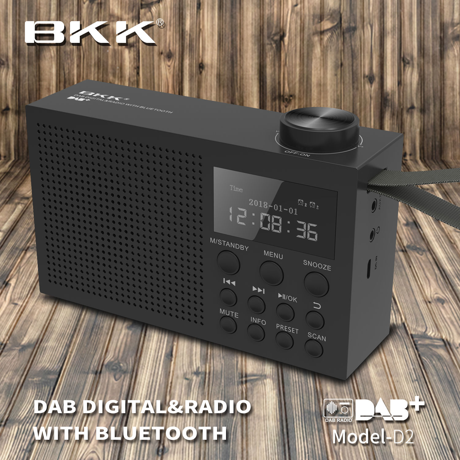 Buy Wholesale China Portable Mini Fm Dab Radio With Time Display ...