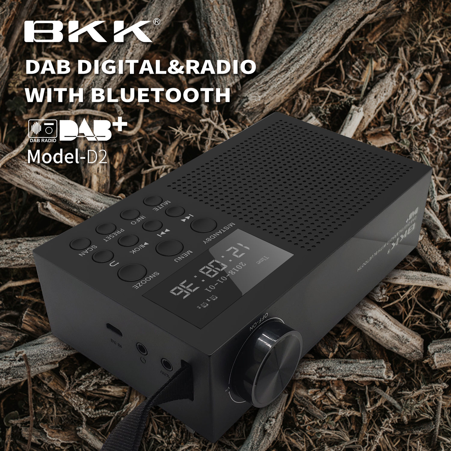 Buy Wholesale China Portable Mini Fm Dab Radio With Time Display ...