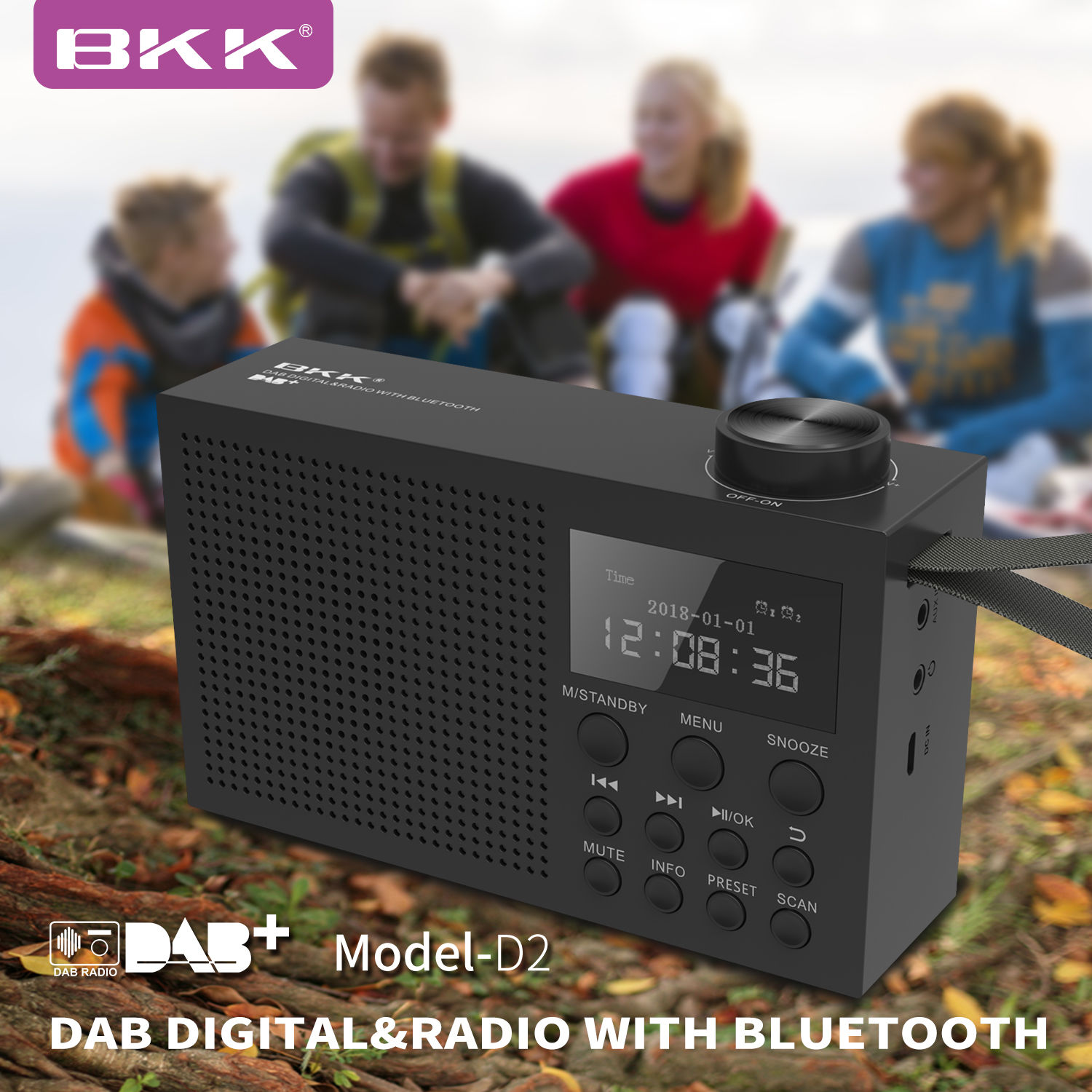 Buy Wholesale China Portable Mini Fm Dab Radio With Time Display ...