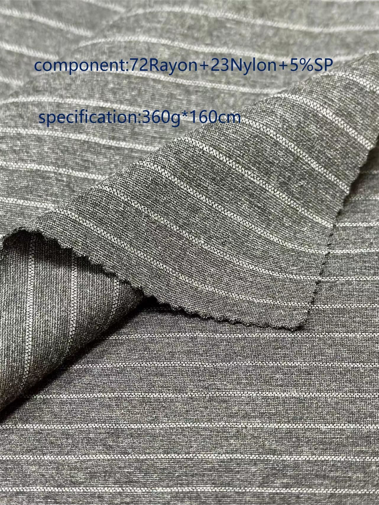 Buy Wholesale China Factory Customized Striped Ponte Roma Fabric ...