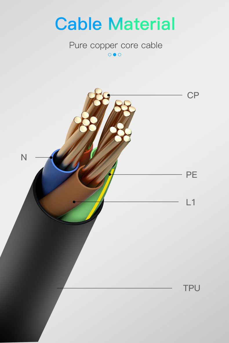 Home Use Car Charging Cable Type2 Ac Ev Charging Cable European ...
