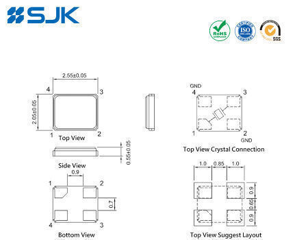 Buy Wholesale China Quartz Crystal 2520 16.000mhz 16pf 10ppm -40~+85 ...