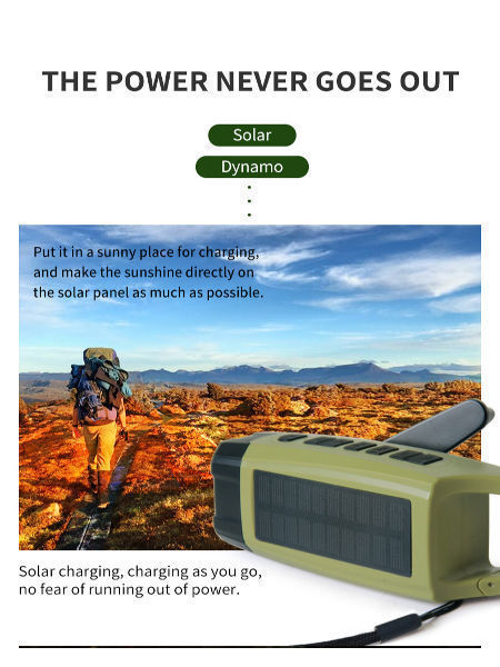 Buy Wholesale China 2022 New Arrival Rechargeable Solar Hand Crank ...