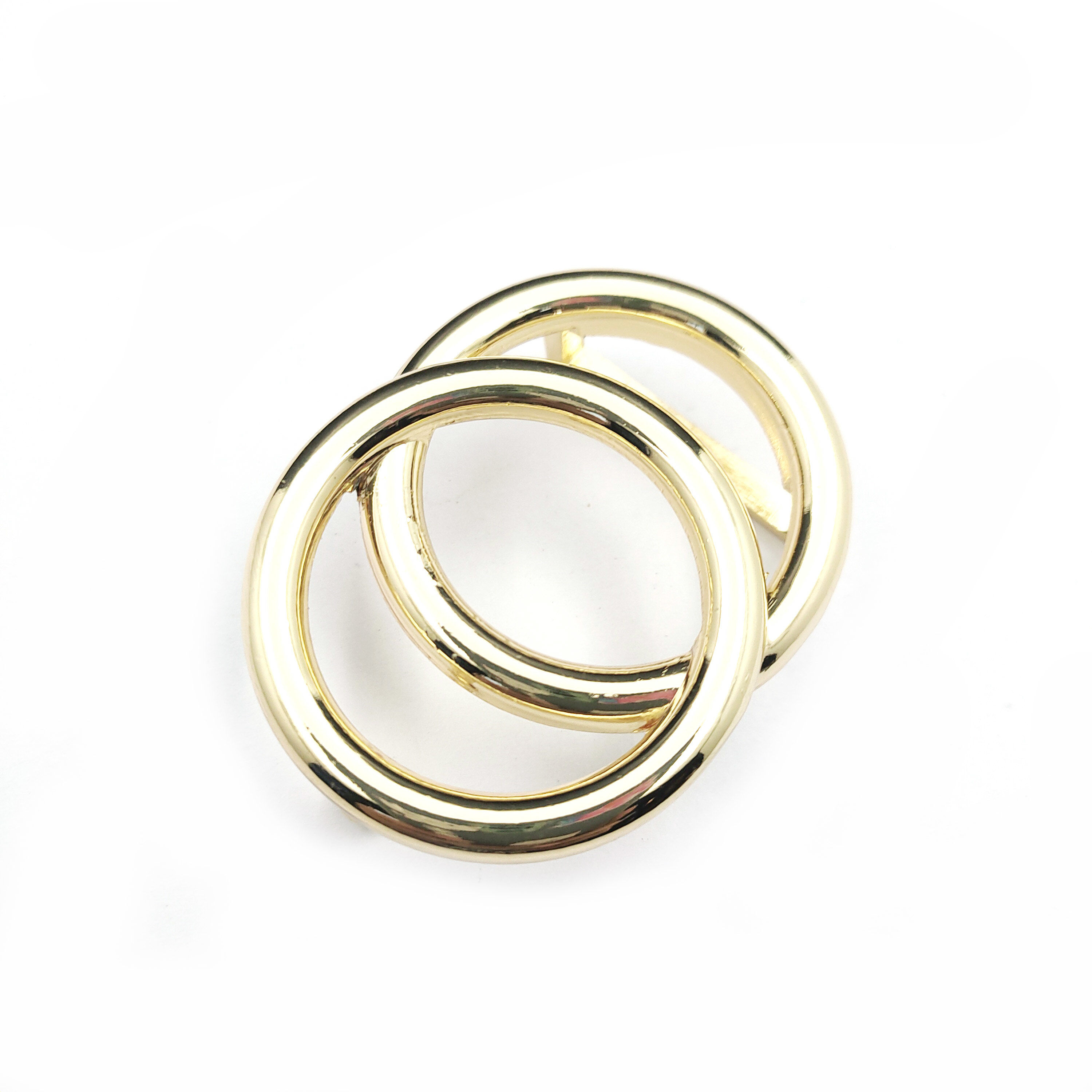 Buy Wholesale China 30mm Light Gold Plating Double Ring Zinc Alloy ...