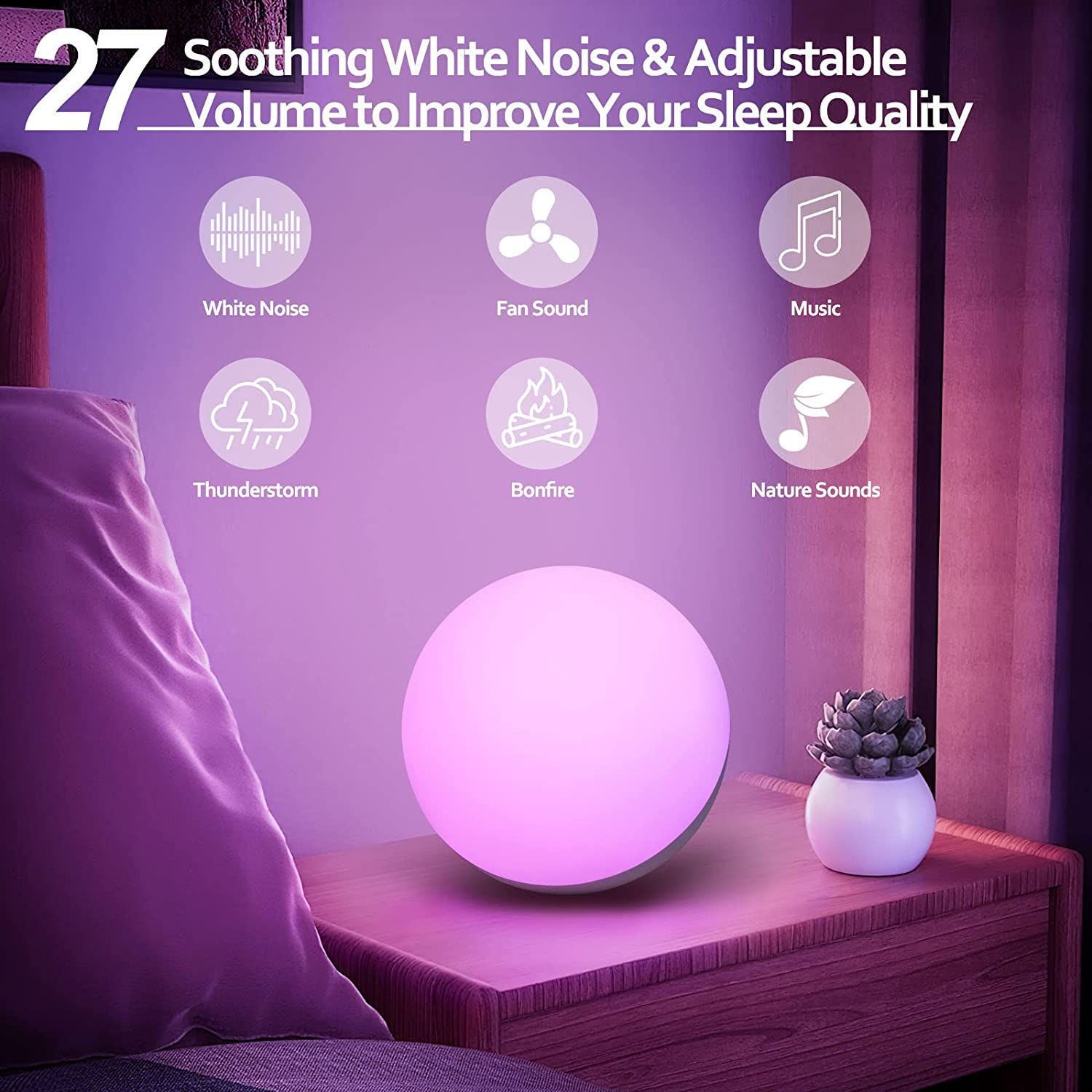 Buy Wholesale China Best Sleepmate Natural Sound Led Night Lamp ...