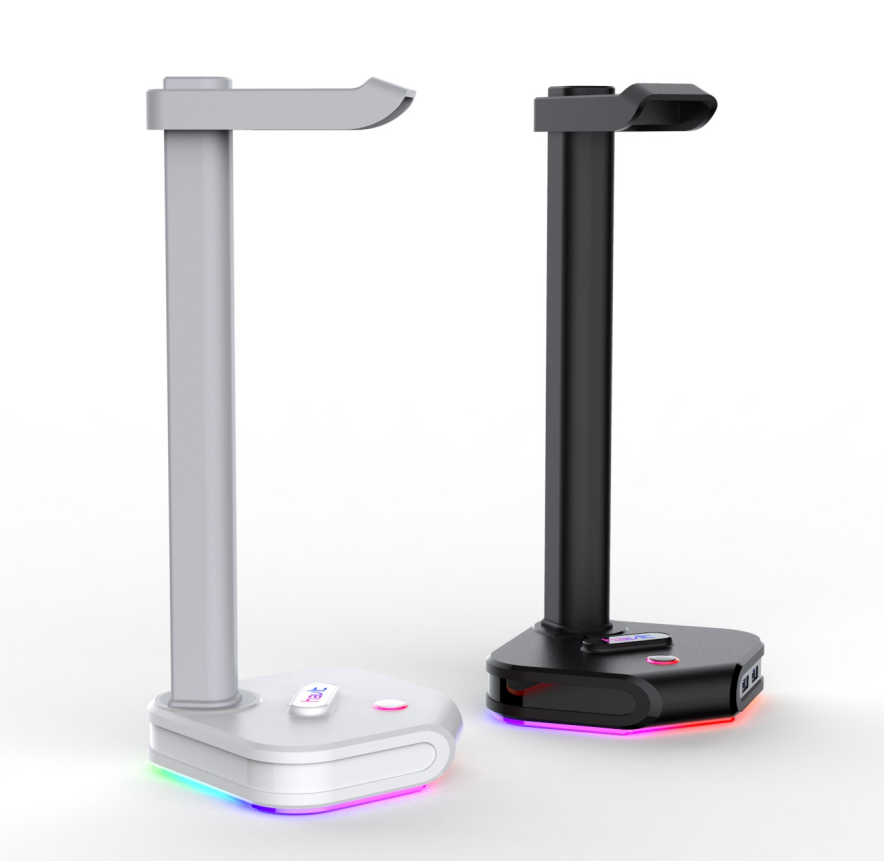 Rgb Lighting Headset Stand Gaming Usb Port Data Transfer Headphone ...