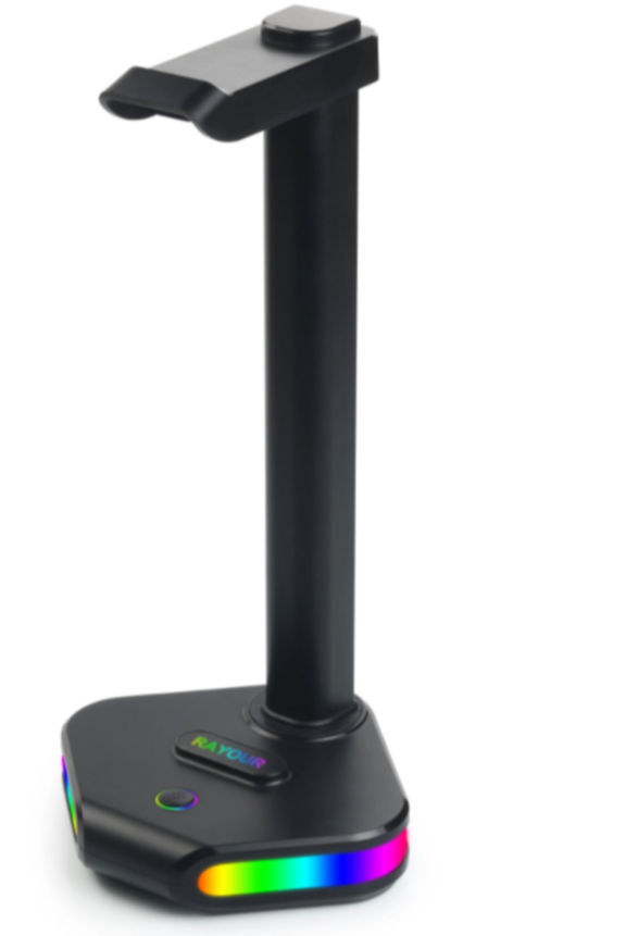 Rgb Lighting Headset Stand Gaming Usb Port Data Transfer Headphone ...