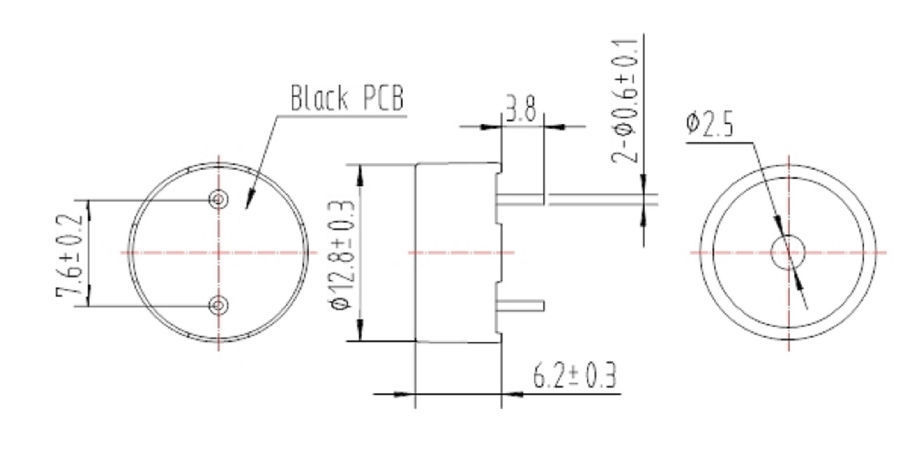 Buy Wholesale China 13mm 5v 12v Piezo Pin Buzzer For Household ...