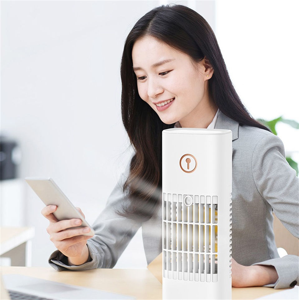 Air Cooling Rechargeable Table Electric Desk Top Portable Fan With ...