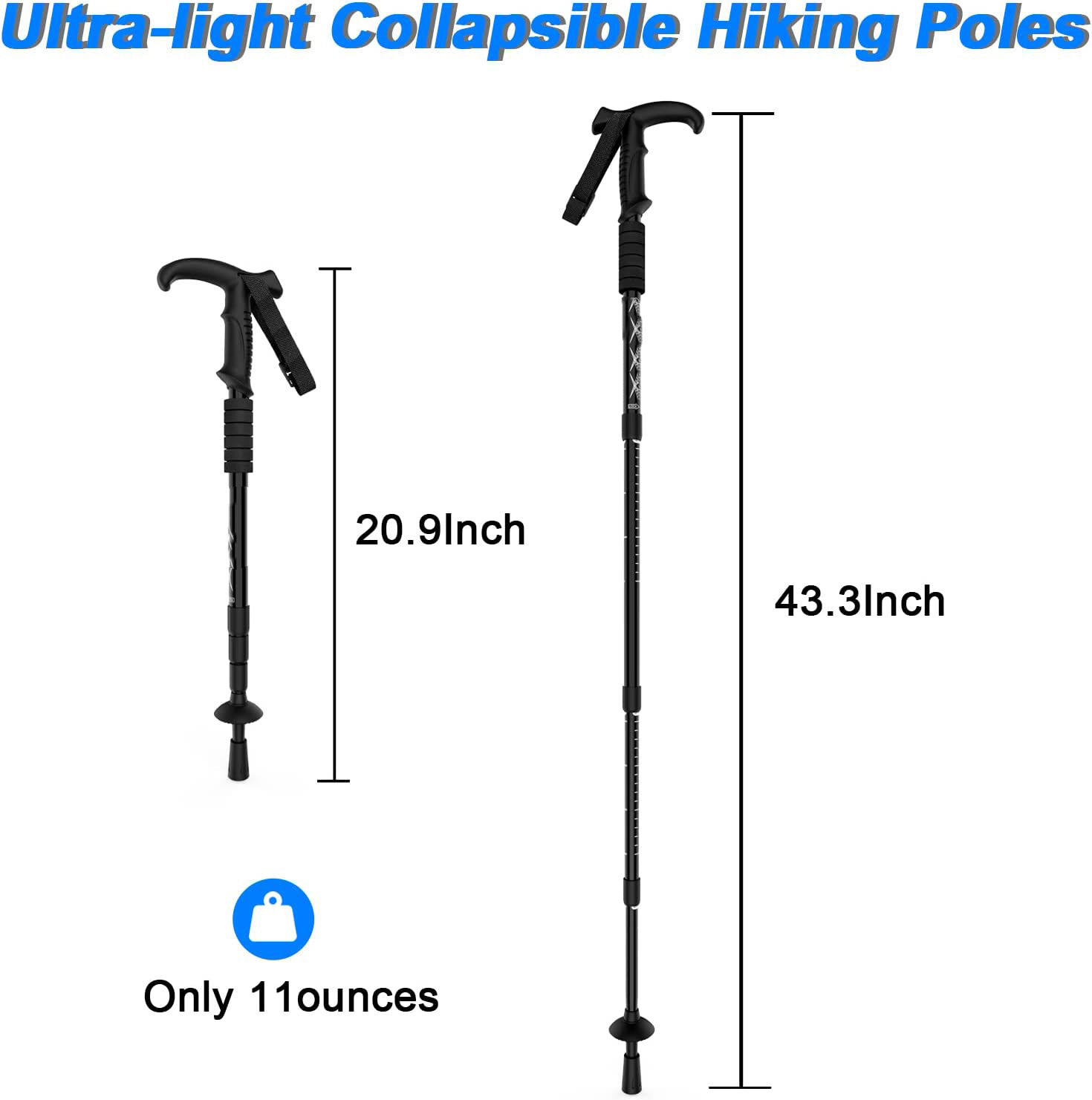 Export Trekking Poles Shock Absorbing, Hiking Poles Collapsible ...