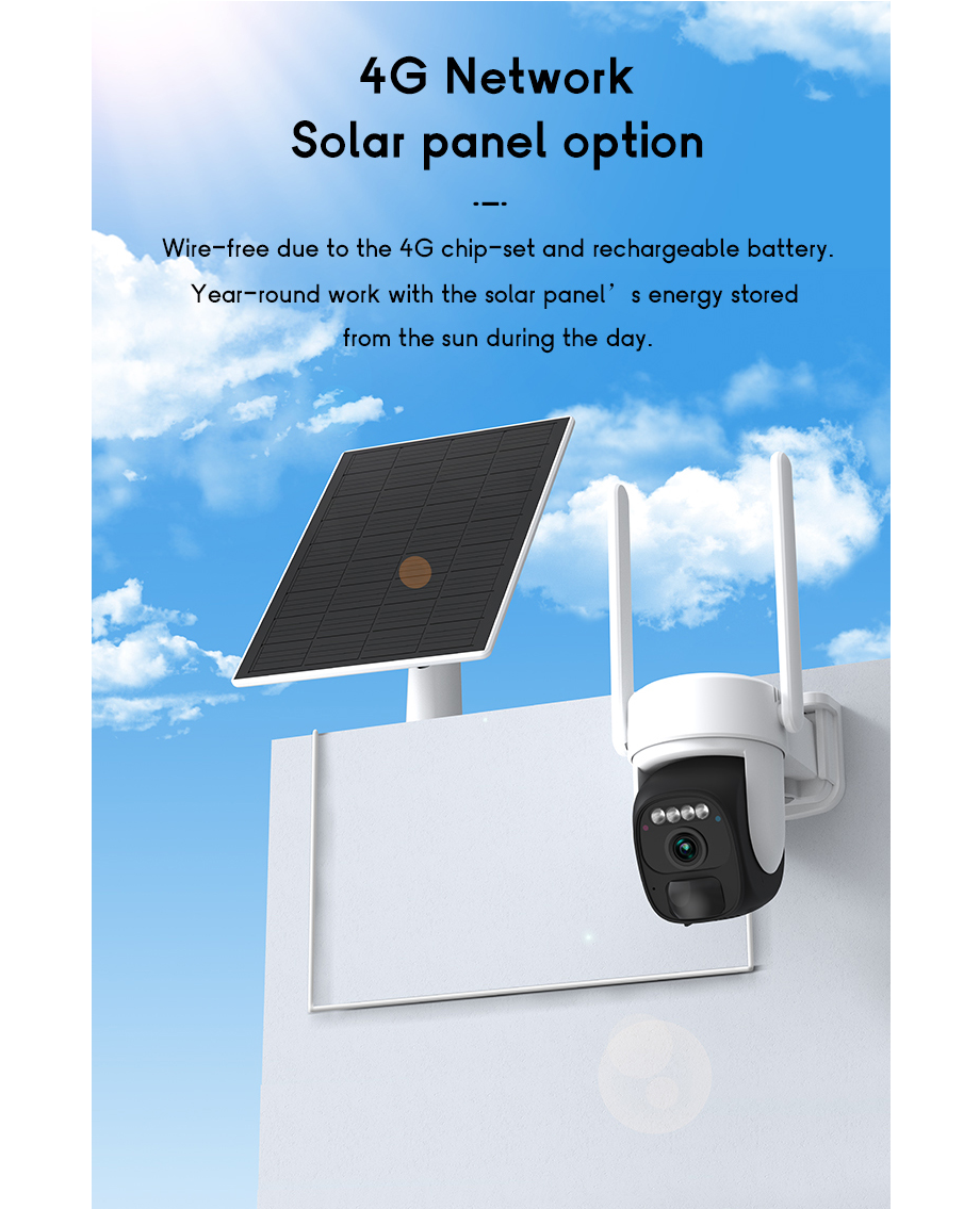 Buy Wholesale China Fowl 360° Nano Sim Card Lte 4g Ptz Solar Wireless ...