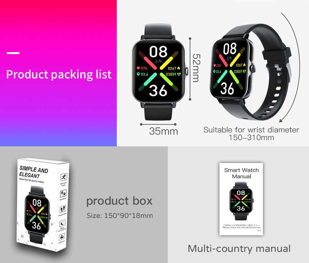 F107 Amazon Newest Smart Watch Amoled Display Smartwatch Hd Curved ...