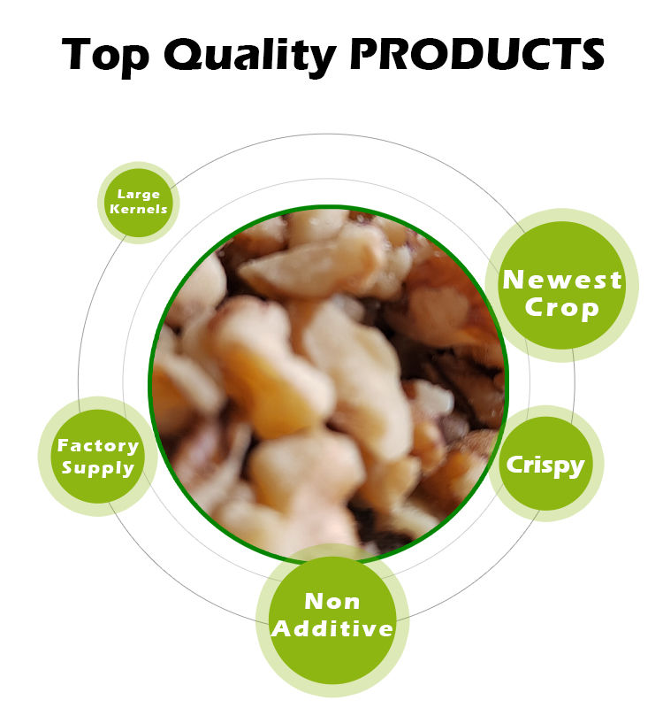Factory Suppply Walnut Kernels In Quarters Light Pieces(lp)1/16 Quality ...