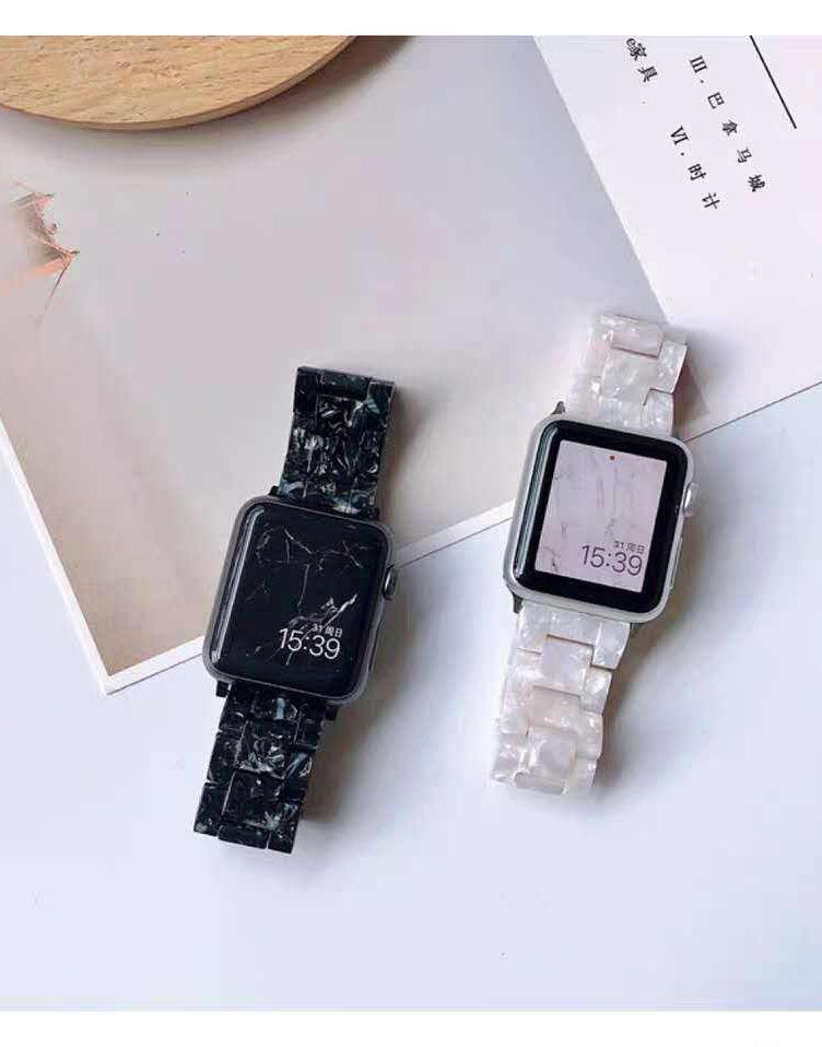 Efactory Intage Resin Band Belt Strap For Apple Watch 38 40 42 44mm ...