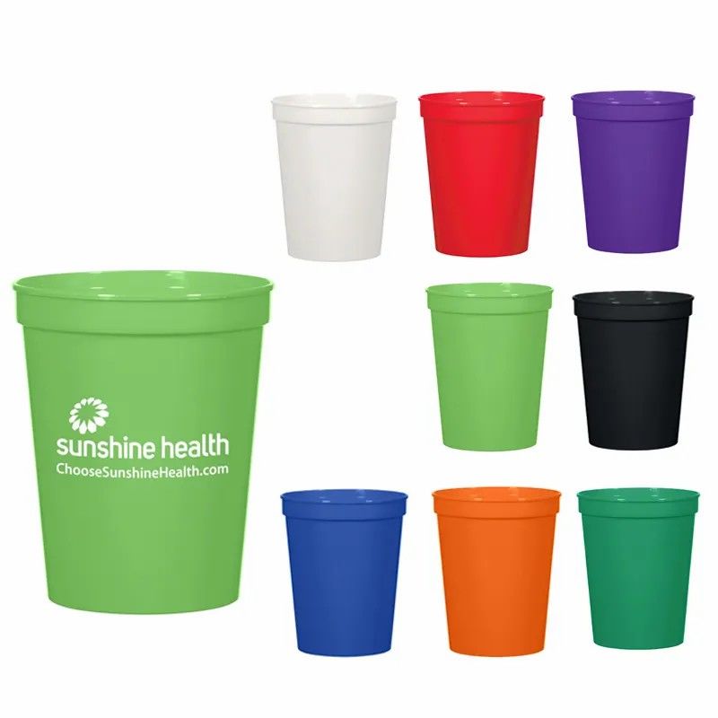 Wholesale Customized Branded Logo Reusable 16 Oz Plastic Disposable Pp ...