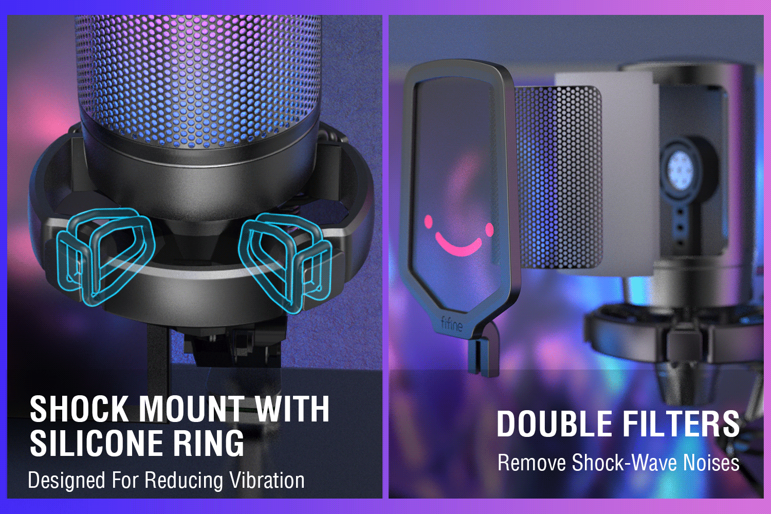 Buy Wholesale China Fifine Ampligame A6t Rgb Wired Usb Podcast ...