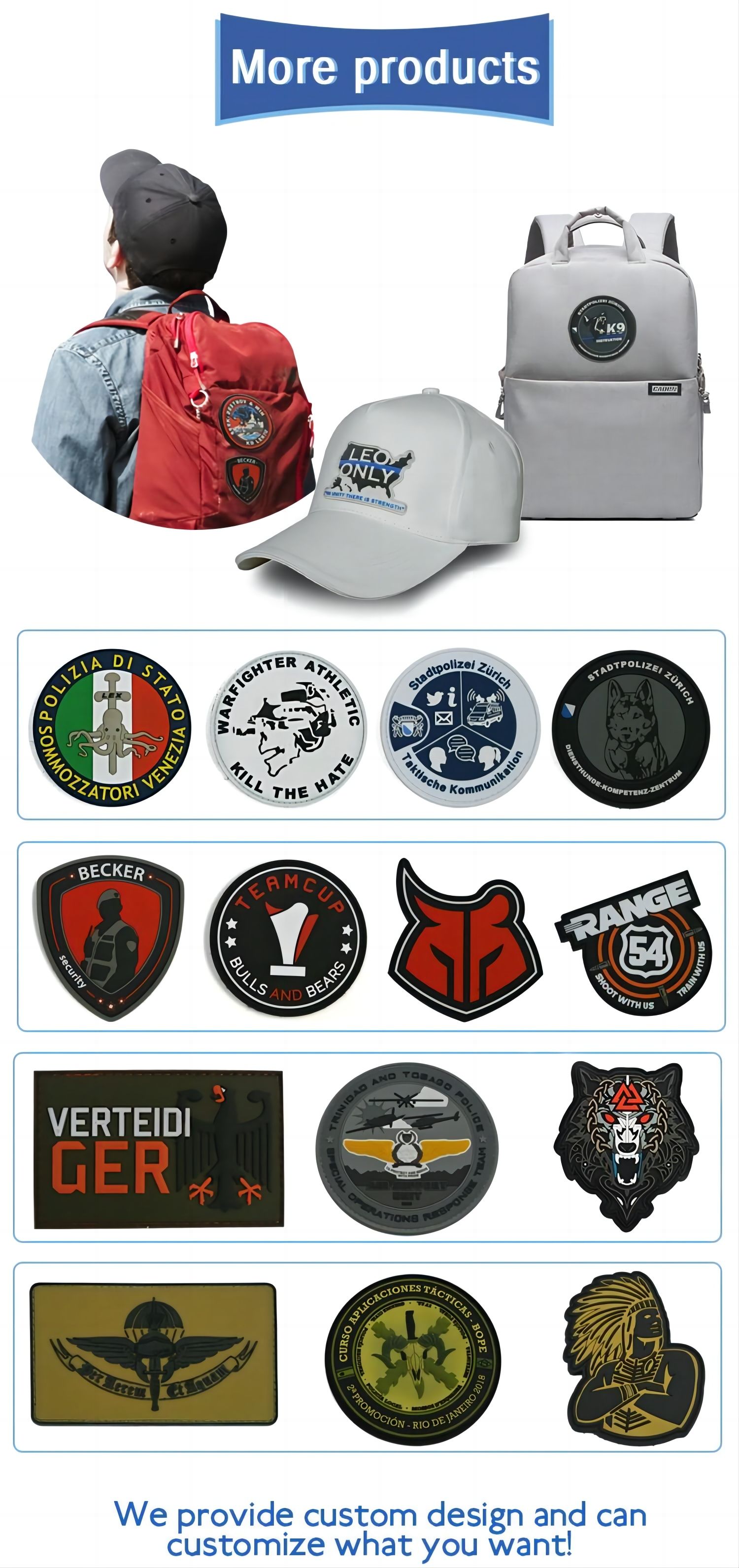 Buy Wholesale China Custom Silicone Patch 3d Rubber Patch Sout Military ...