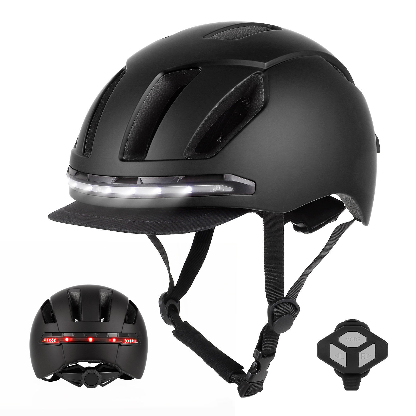 Buy Wholesale China Urban Led Light Protective Helmet With Remote ...