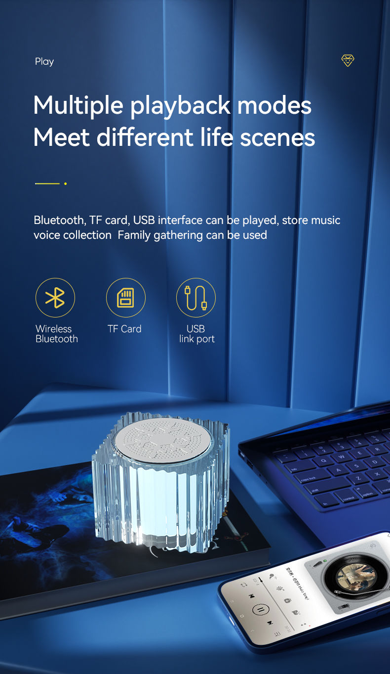 Buy Wholesale China Oem Factory Wholasale Crystal Bluetooth Speaker ...